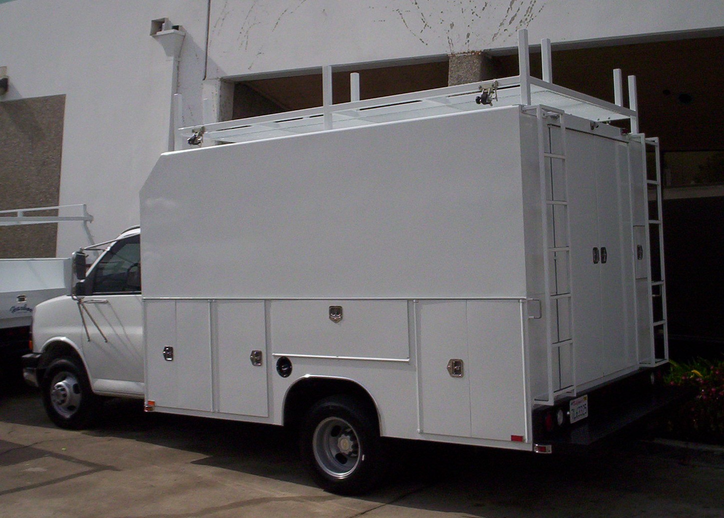 Harbor Truck Bodies Blog: Custom Rack On WorkMaster Is In The Clouds