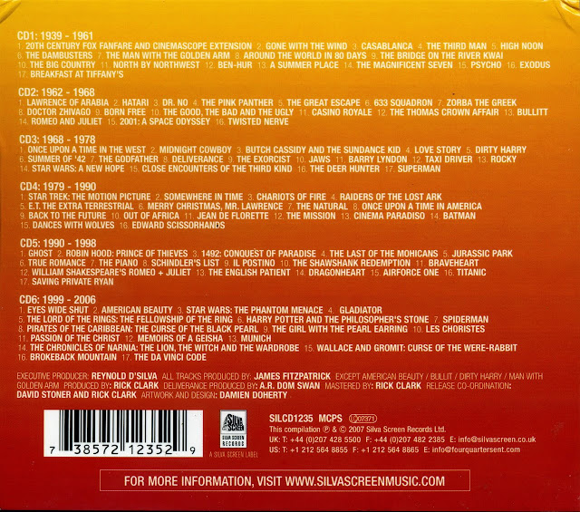 [Soundtrack] Various Artists - 100 Greatest Film Themes (2007) (6CD) [FLAC]