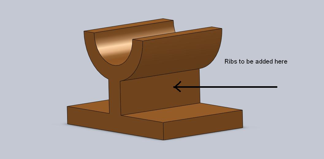 Solidworks modeling tutorials of the rib and mirror feature