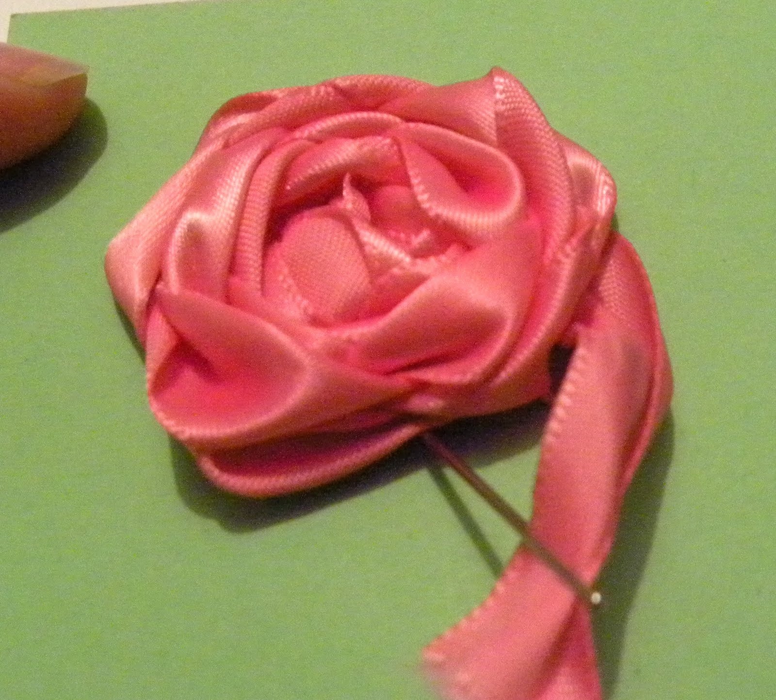Tabbetha's Scraps: Bloom! with ribbon rose tutorial