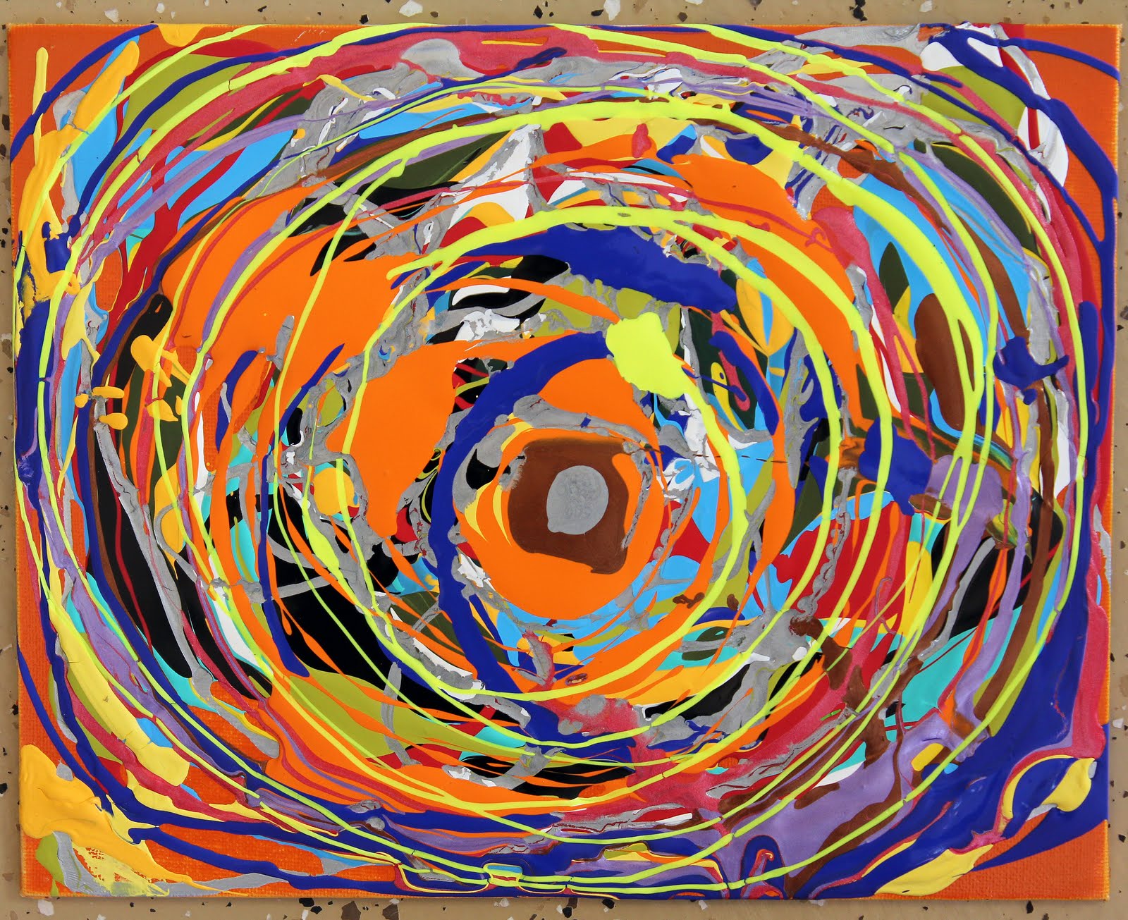 A Thing of Beauty: Hurricane: Abstract art on Acrylic