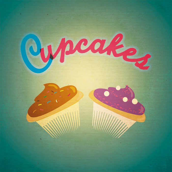 Aubépine: One girl two cup…cakes.