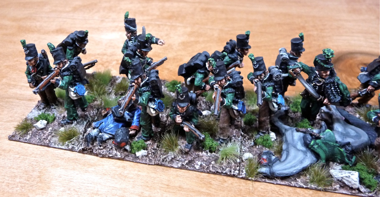 Analogue Hobbies: Napoleonic Gallery: 28mm 95th Rifles in Battalion Order