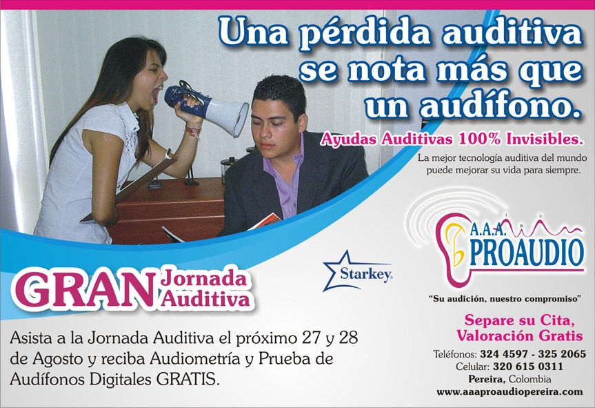 A.A.A. PROAUDIO: JORNADA AUDITIVA EL 27 Y 28 DE AGOSTO DE 2010 ...