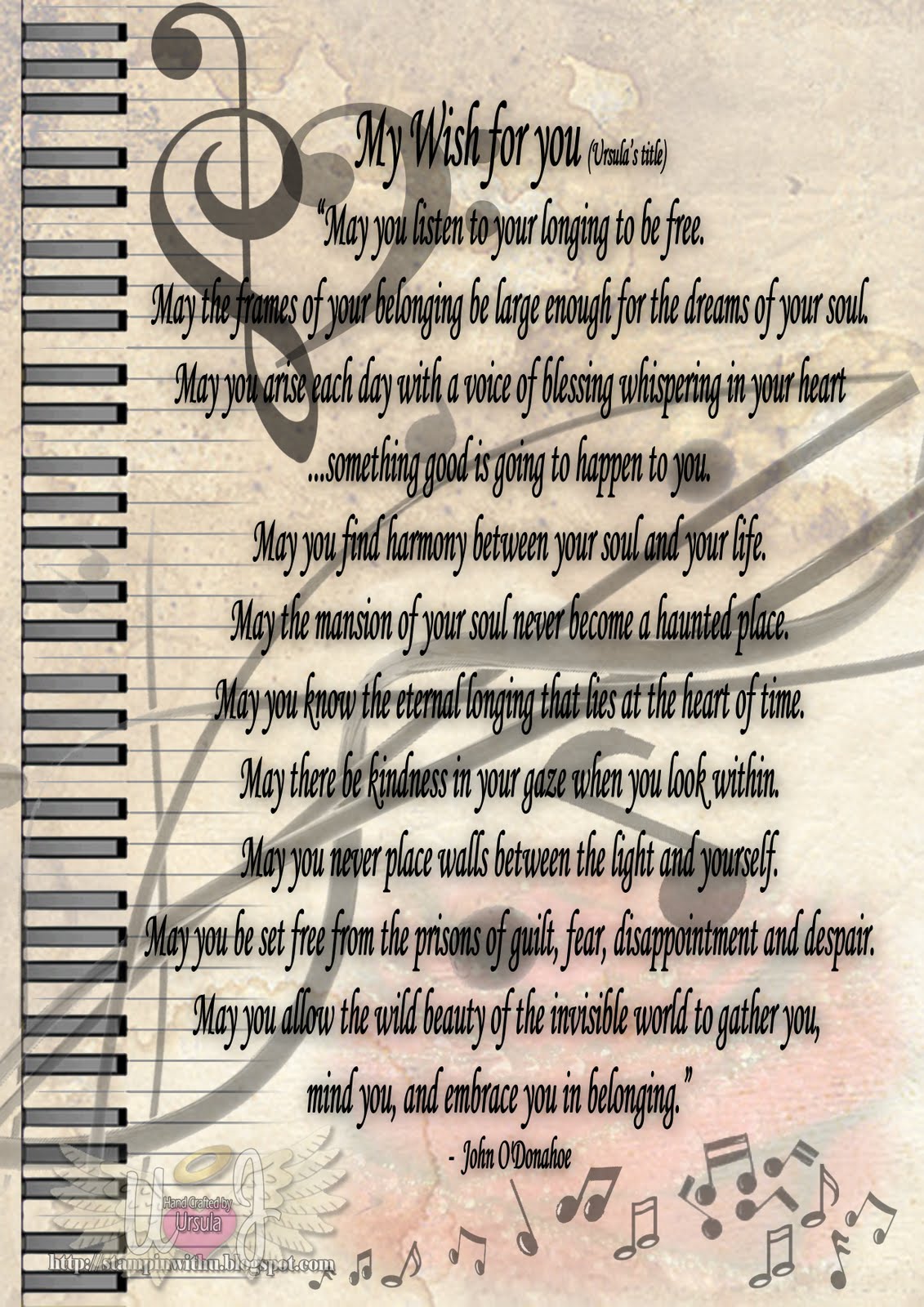 Stampin' with U: My Wish for you