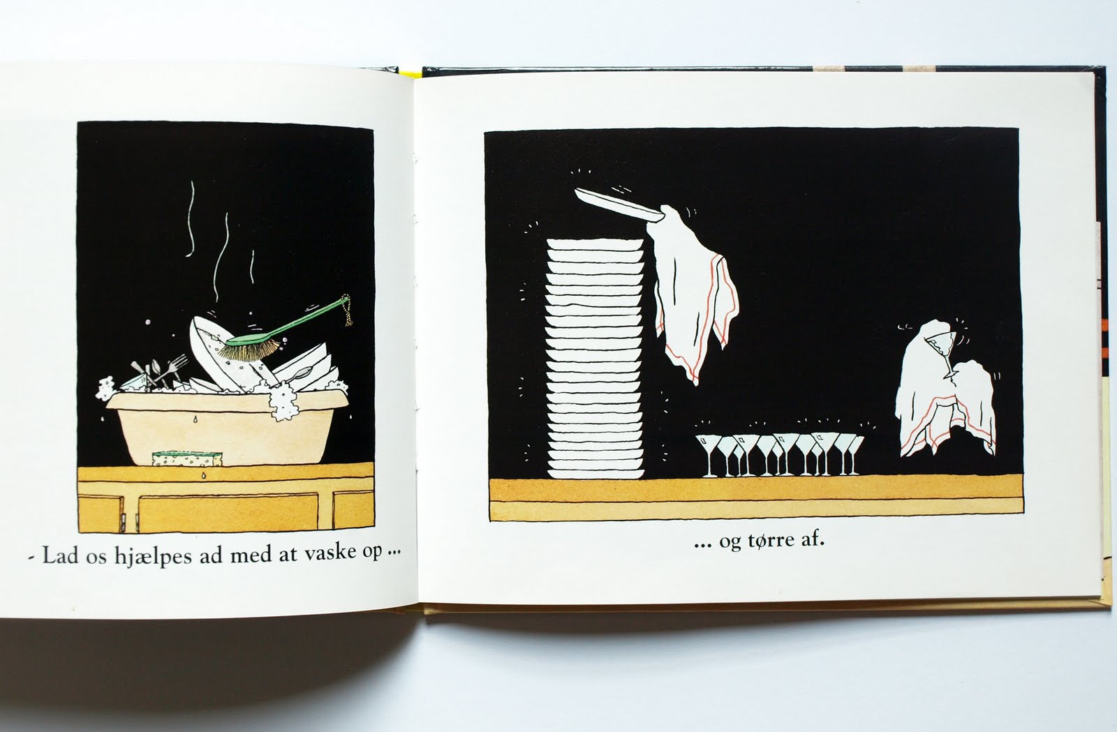 Drawings by numbers...: The ghost's dinner