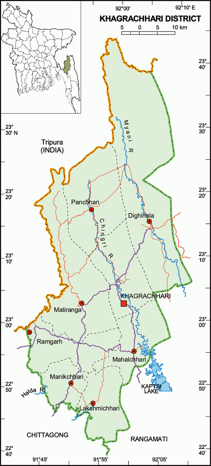 Maps of Bangladesh: October 2010