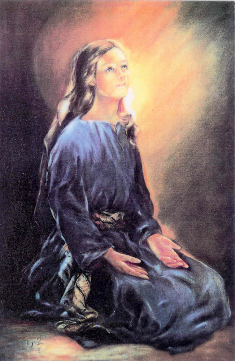 Orando con maria - Imagui