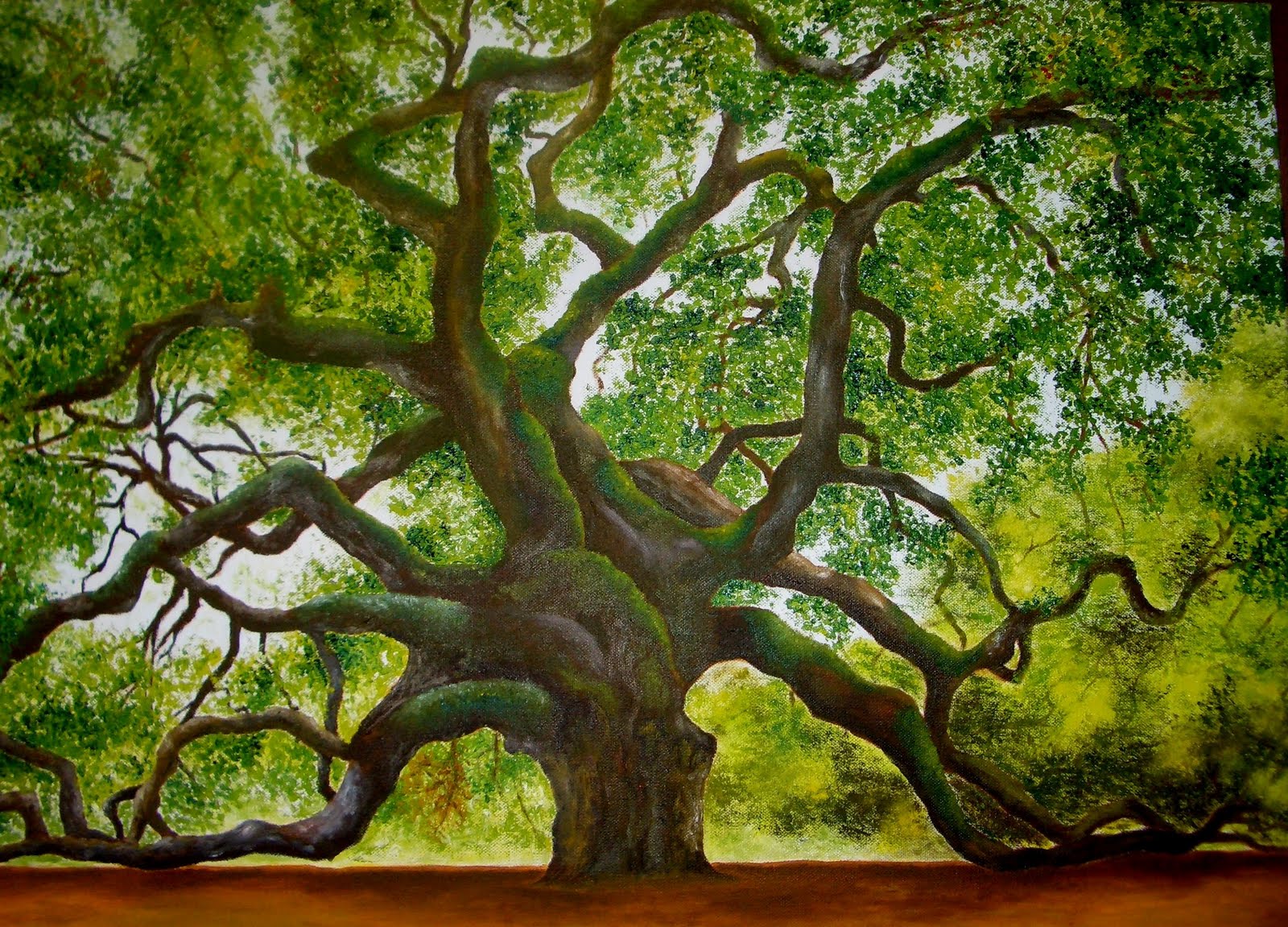 Arbol al óleo - Imagui