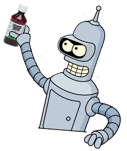 Mike is Bored: Dextromethorphan abuse "robotripping" photoshop images.