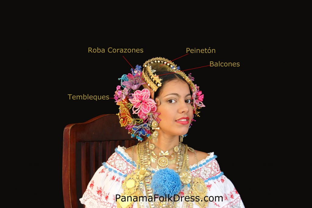 El Traje Tipico de PANAMA "LA POLLERA": LOS TEMBLEQUES
