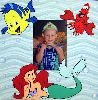 Stop Drop Crop: Ariel, Sebastian and Flounder - My Little Mermaid Layout