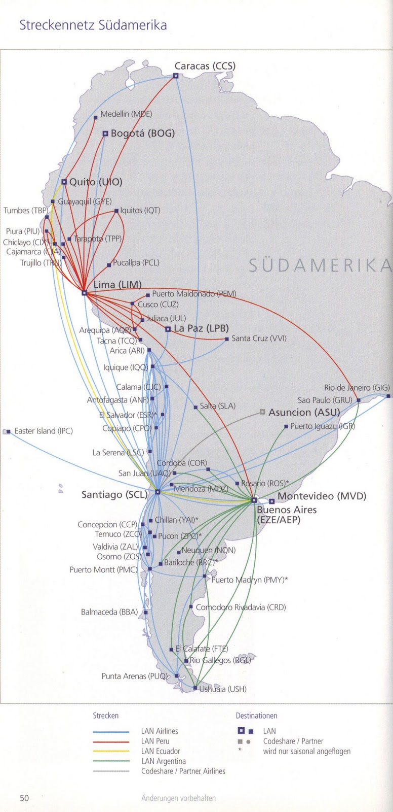 Airline memorabilia: LAN (2008)