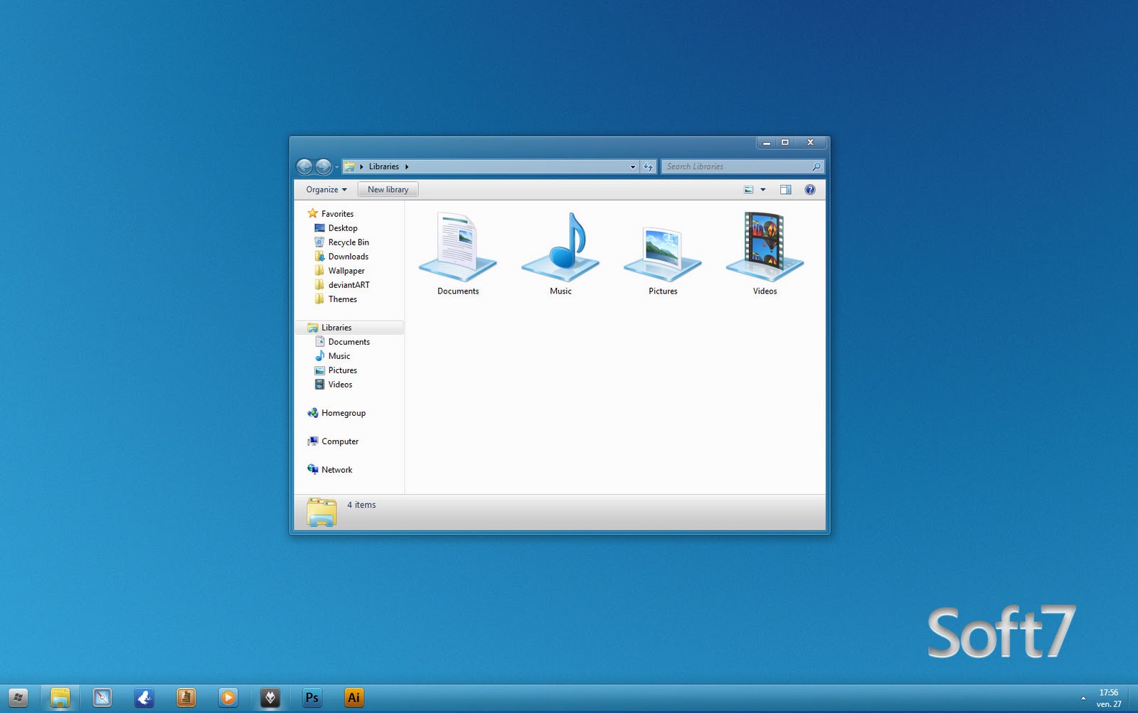 Soft7 1.8 Theme for Windows 7 | Windows 7 Themes
