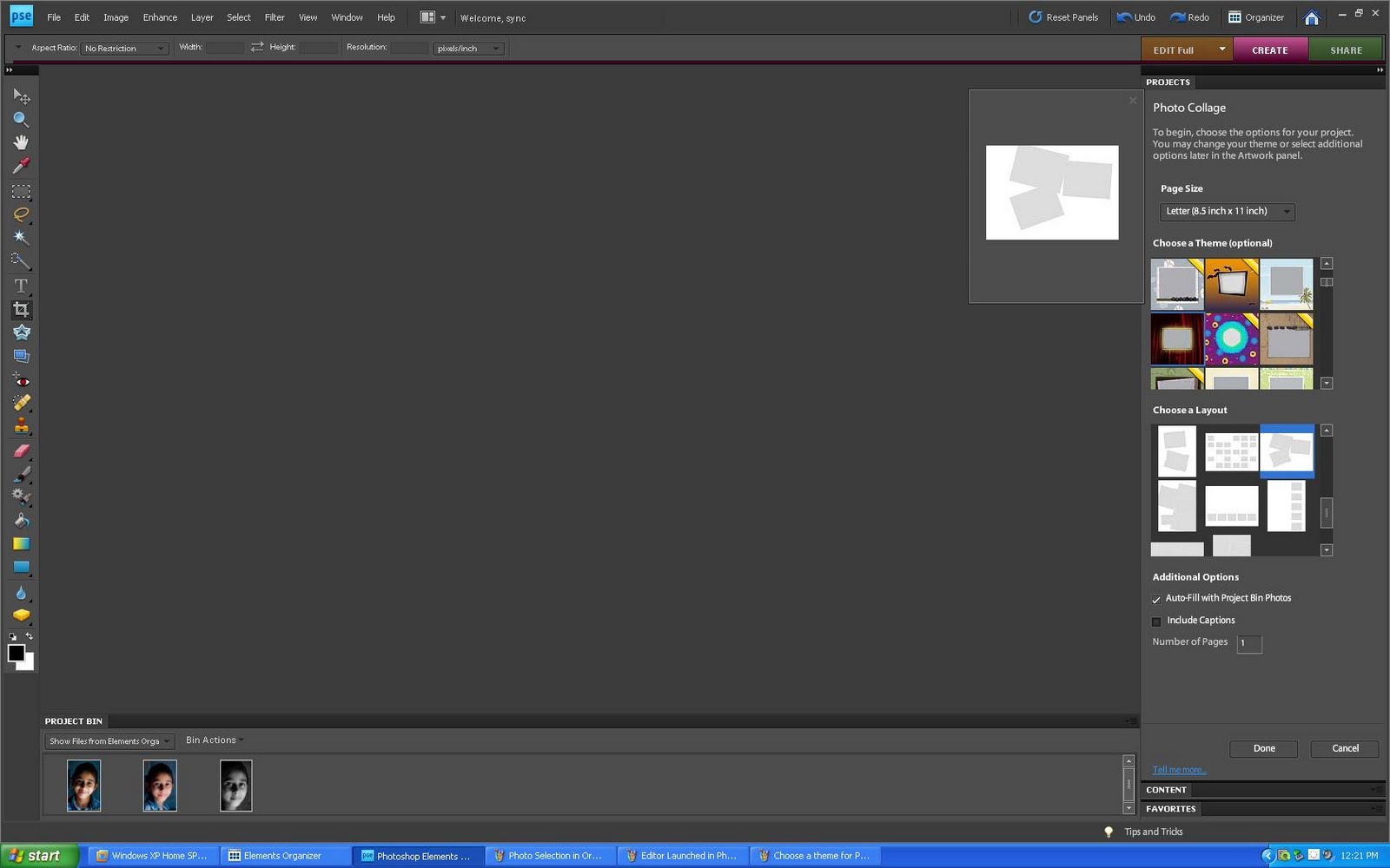 How to create interesting Photo Collages in Adobe Photoshop Elements?