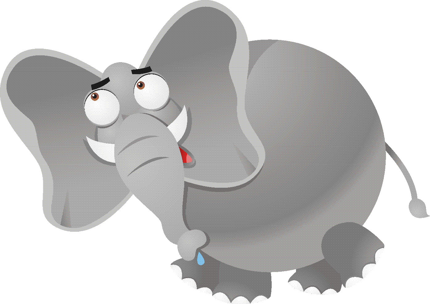Funny Animated Gif: Animated Cartoon Elephant Animal Gifs