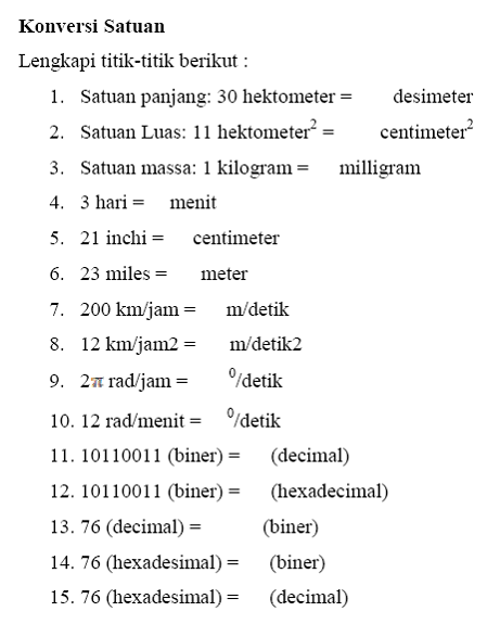 Tutorial Matematika: Satuan Pengukuran