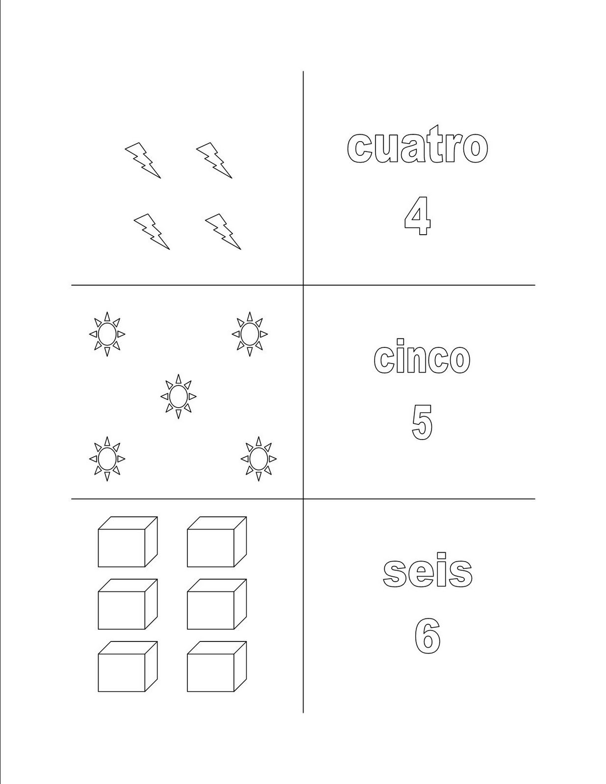 Spanish for Little Learners: Mini Spanish Numbers Book