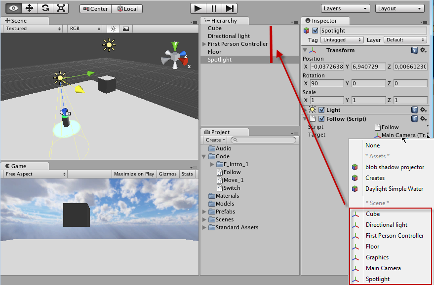 Advanced Computer Graphics: Introduction to Scripting with Unity3D Part 2