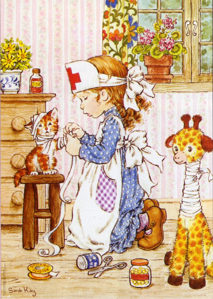 Lindos desenhos da Sarah Kay - Imagens para Decoupage