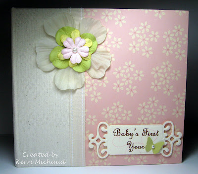 Baby's First Year Chipboard Album - Cards by Kerri