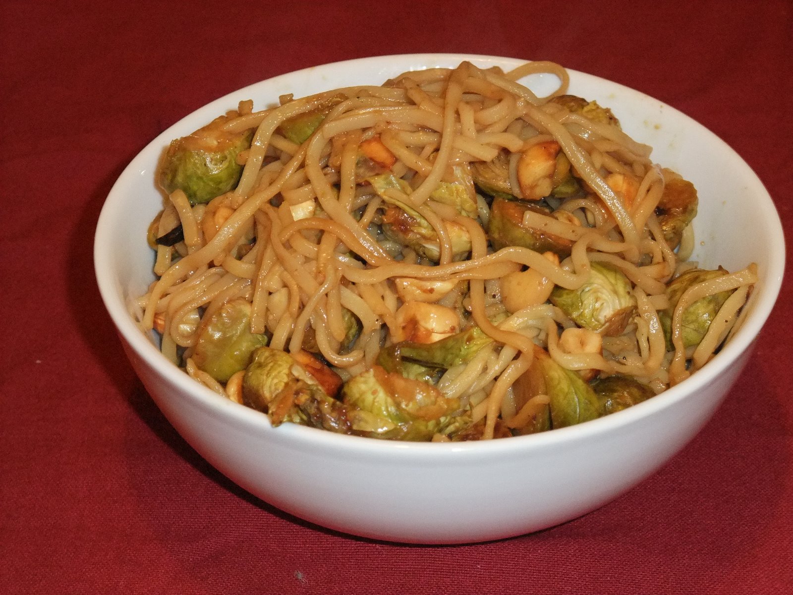 Roasted Sprout Noodles