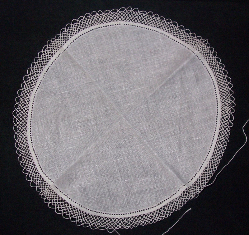 Just String: WIP: Armenian lace doily edging (by Elena Dickson)