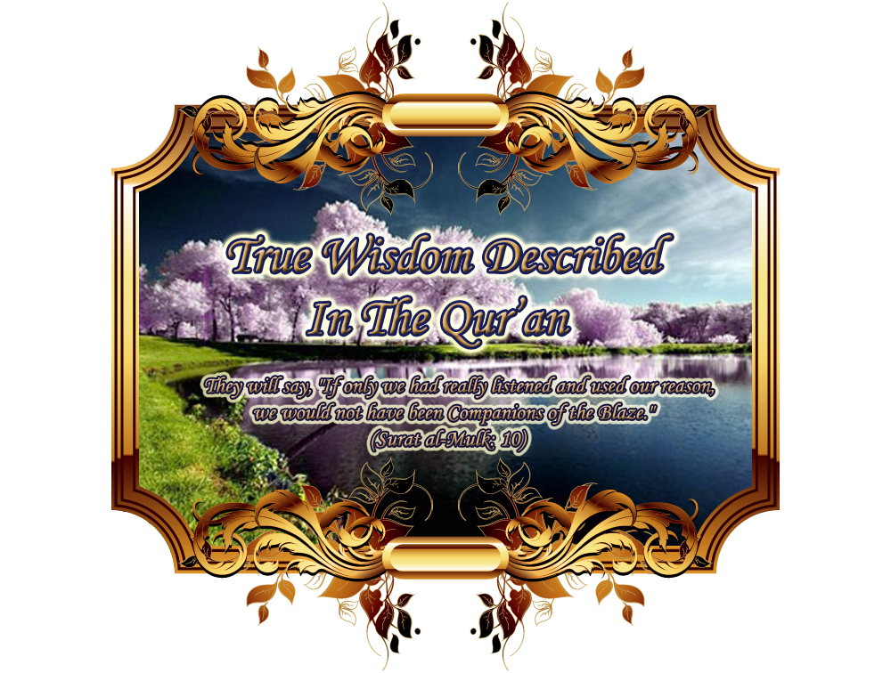 True Wisdom Described In The Qur’an: EXAMPLES OF WISDOM IN EVERYDAY LIFE
