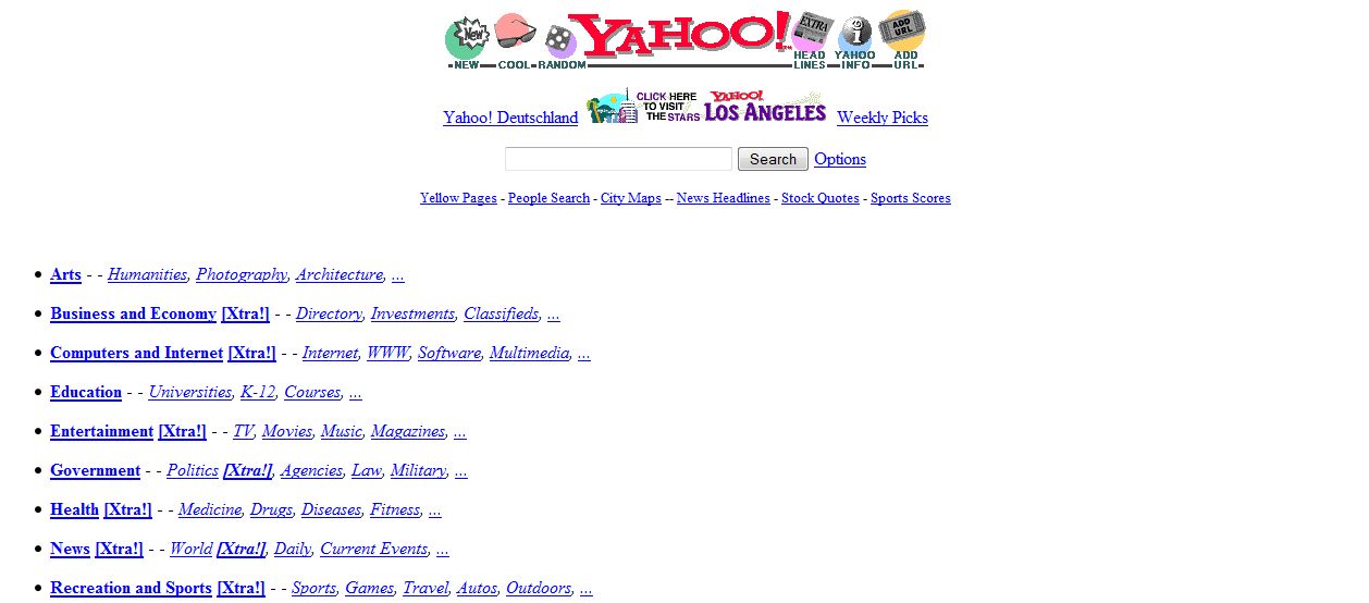 Lloyd Roberson's Design Journal: Evolution of Yahoo! 11-24-09