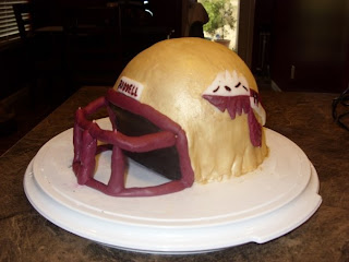 Cloud 9 Cakes and Cupcakes: FSU Helmet Cake