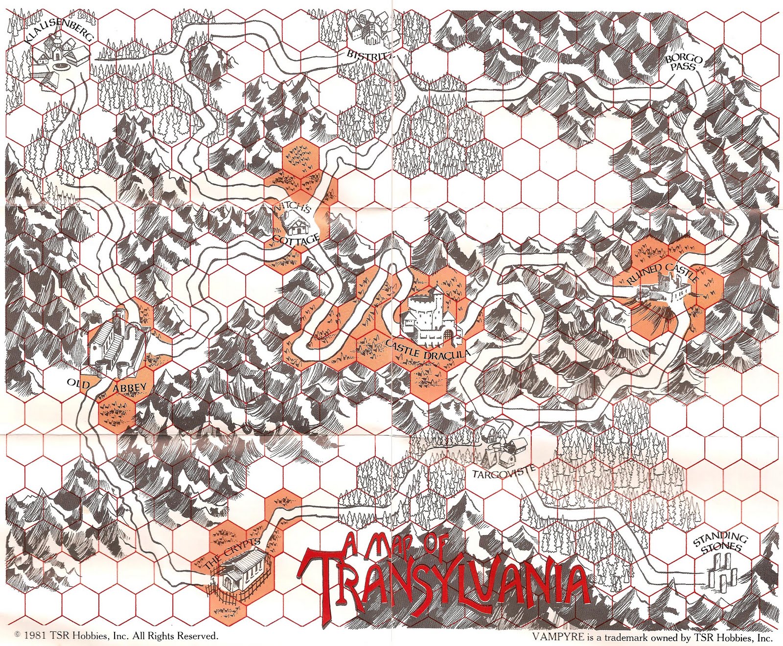 The Haunted Closet: Vampyre, Game of the Hunt for Dracula (TSR Mini ...