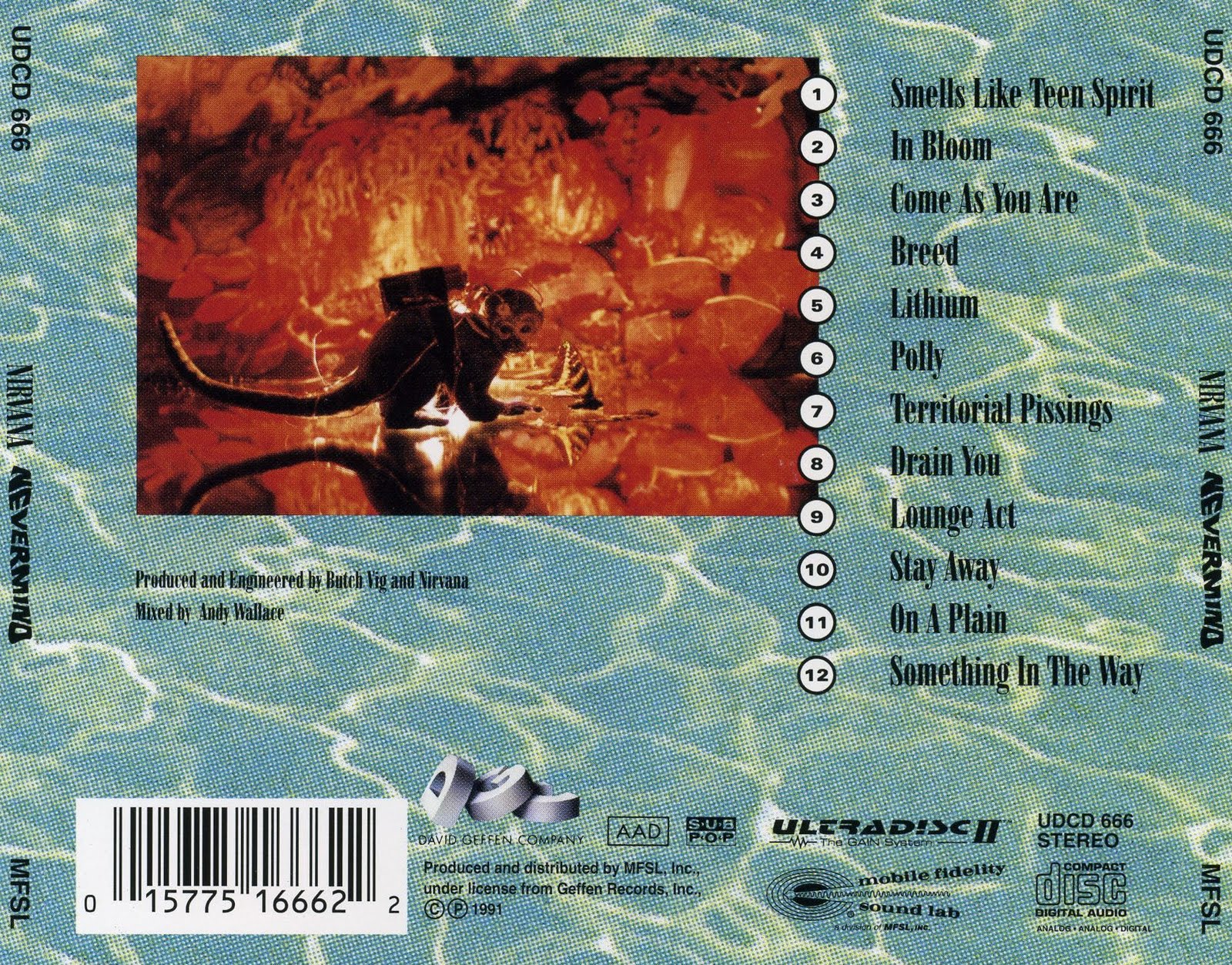 Encarte: Nirvana - Nevermind - Encartes Pop