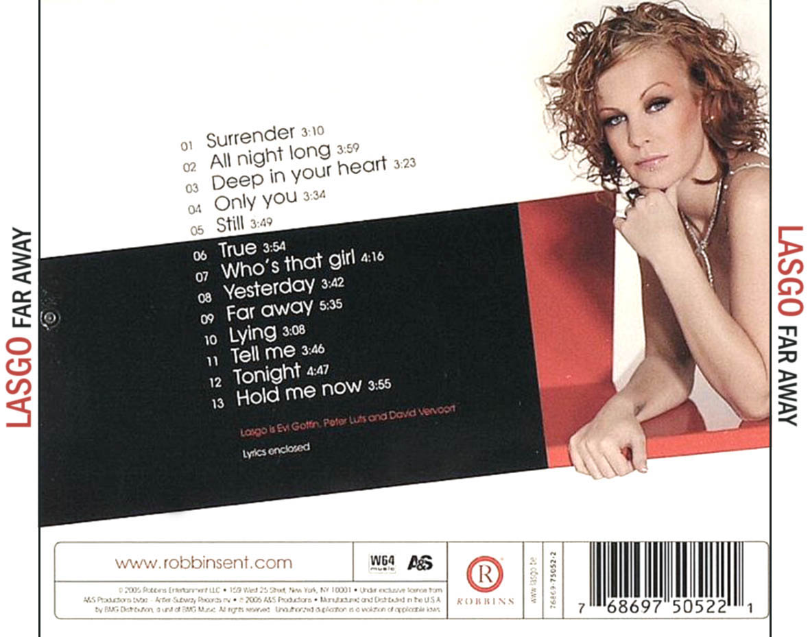Encarte: Lasgo - Far Away - Encartes Pop
