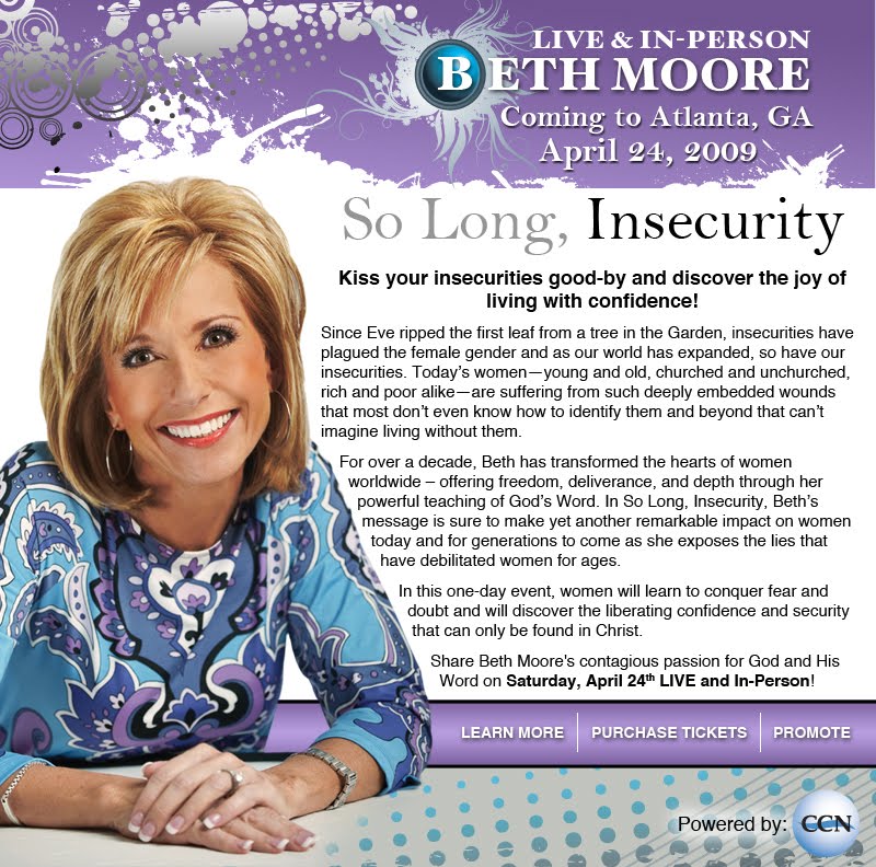 Beth Moore LIVE Atlanta!: November 2009