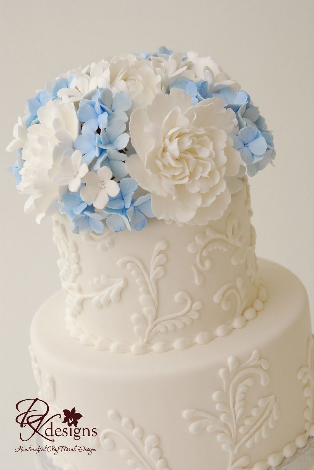 DK Designs: Something Blue ... Cake Topper