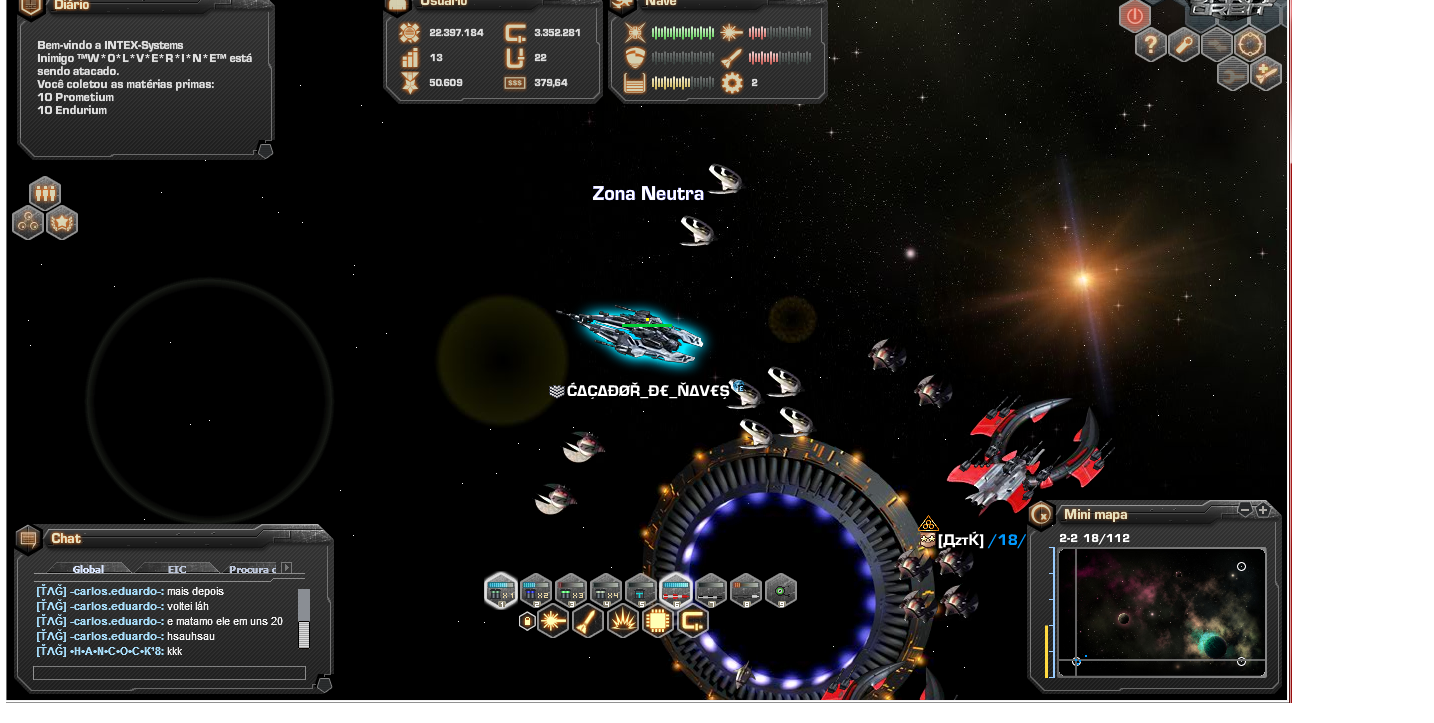 Dark Orbit: Conta no dark orbit feita por mim