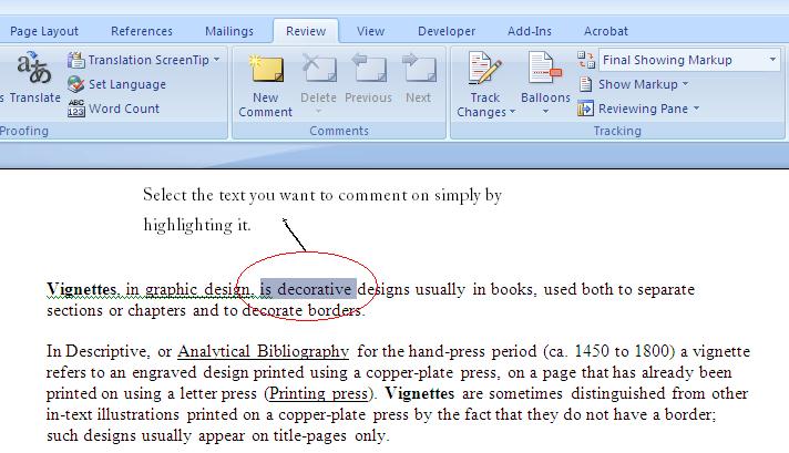 MTSU Graduate Multimedia Development Center: Inserting Comments in Word ... MTSU Graduate Multimedia Development Center: Inserting Comments in Word ...