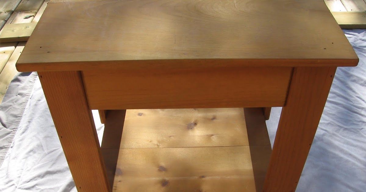 Cozy.Cottage.Cute.: Goodbye Knotty Pine Side Table