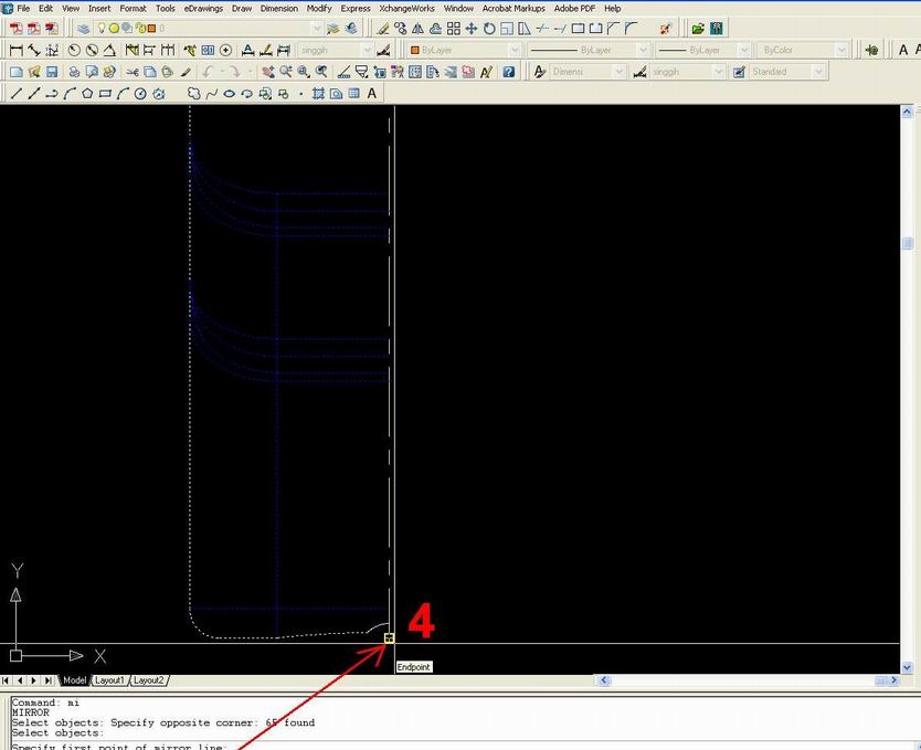 Basic AutoCad Menu Mirror - 2D AUTOCAD 3D SOLIDWORKS