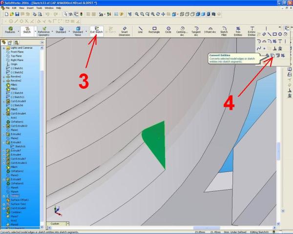 Solidworks Convert Entities - 2D AUTOCAD 3D SOLIDWORKS