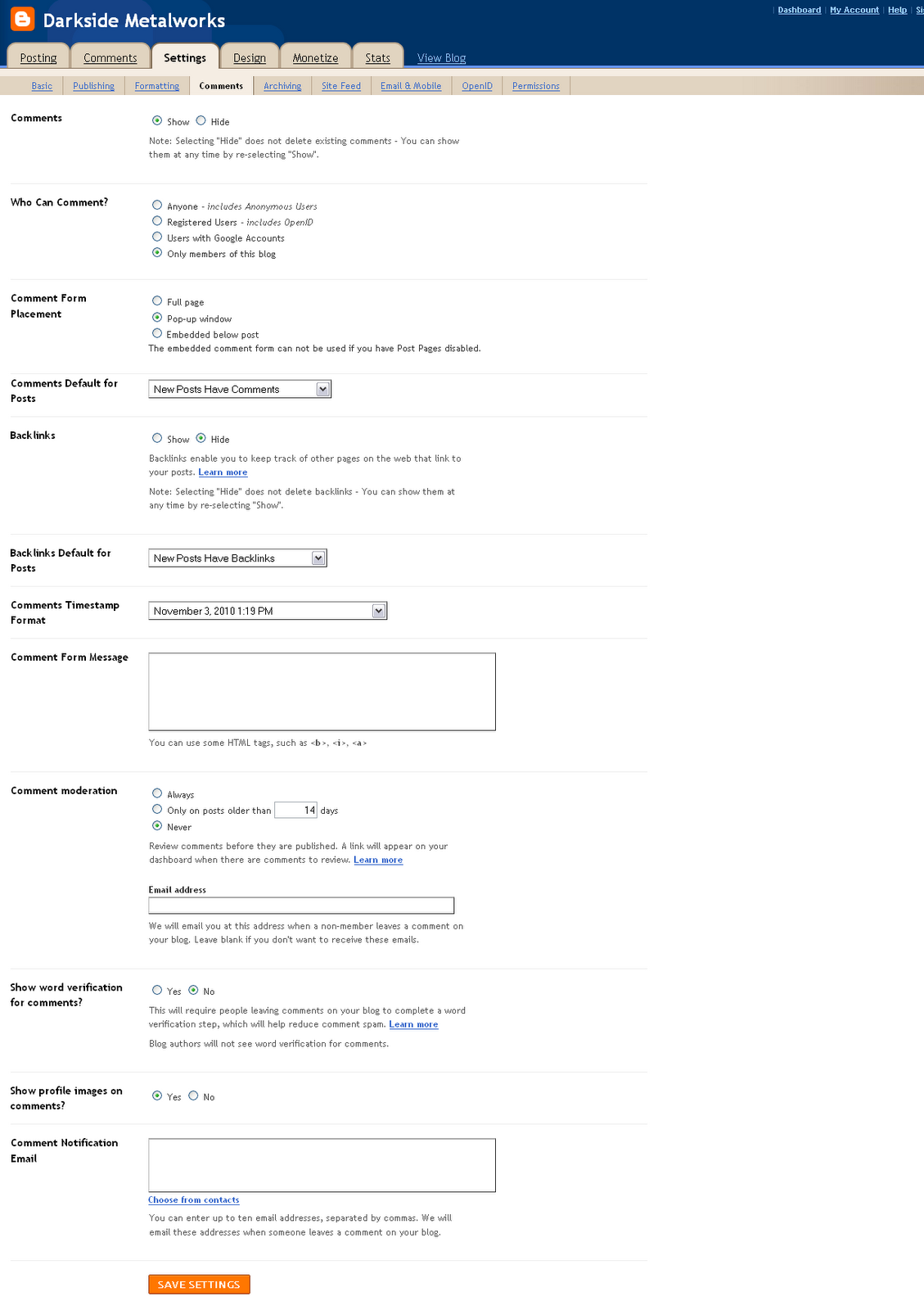 Plumrose Lane Tutorials: How to: Control Spam Comments & Report Blog ...
