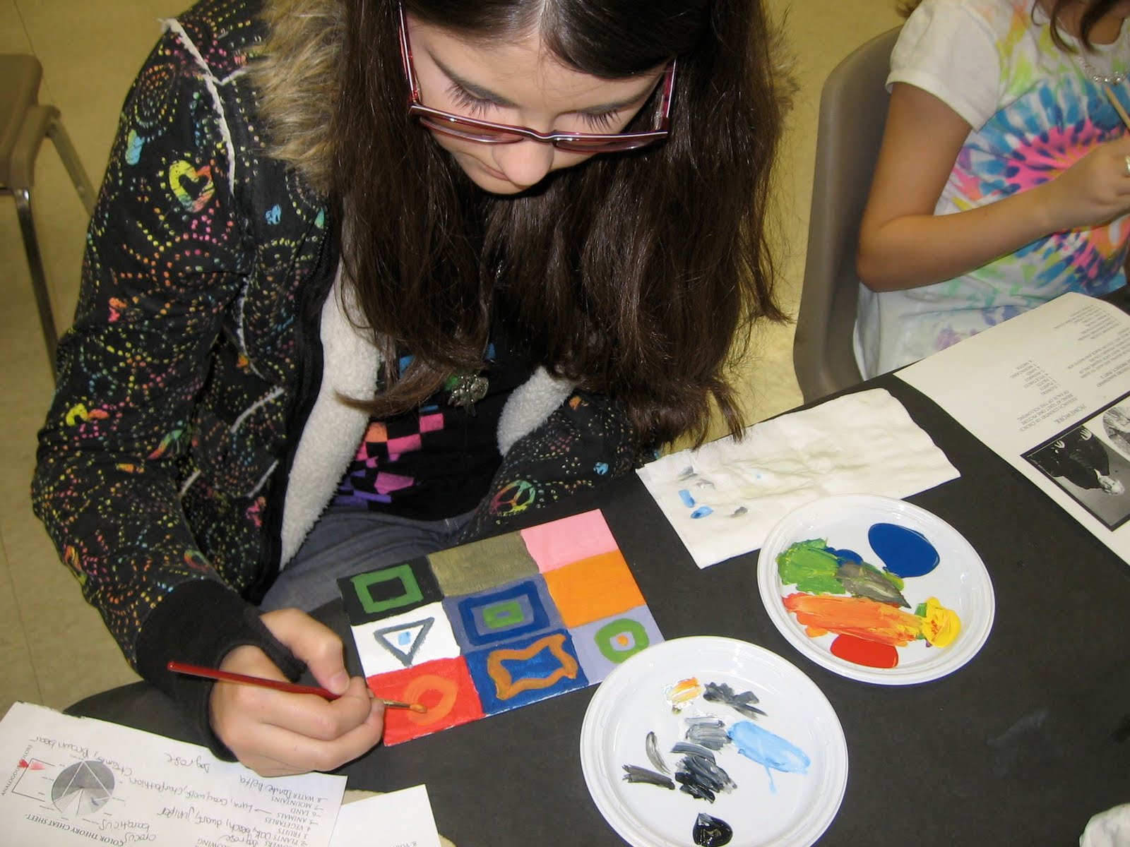 Art Instructor Danica Papali: Kandinsky Square- Color Theory Project