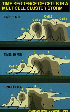 Thunderstorm Photography: multicell thunderstorms
