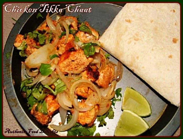 Authentic Food Delights: Chicken Tikka Chaat