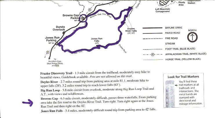 Hawksbill Cabin: Waterfalls Everywhere - Jones Run - Doyles River Loop