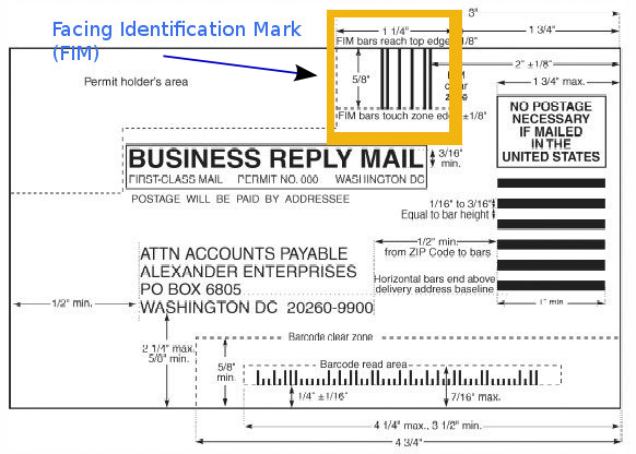 Deapesh: How to scratch out envelope 'Facing Identification Mark' (FIM)
