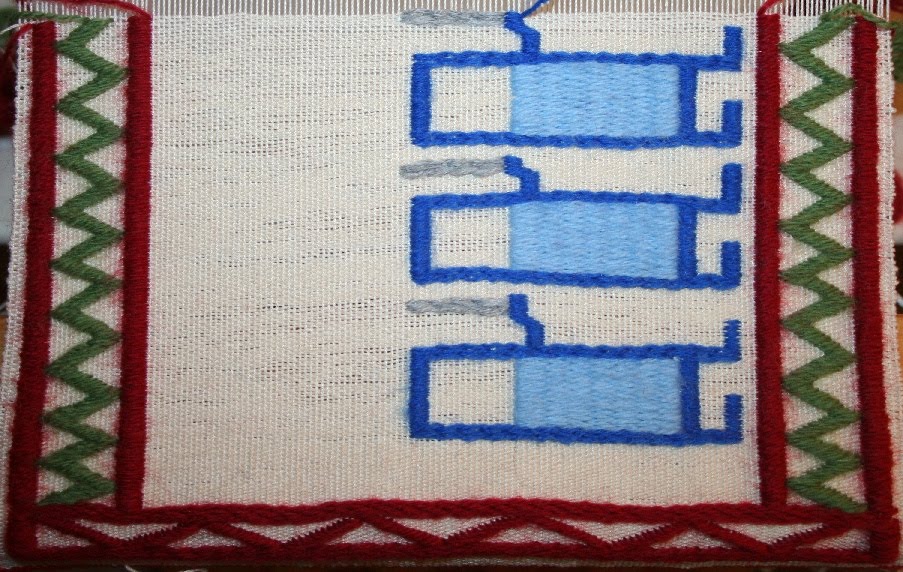 The Passing Stranger: Överhogdal Tapestry Technique-Sample 1