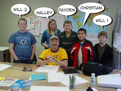 My School: Art Center Cartoon Class.