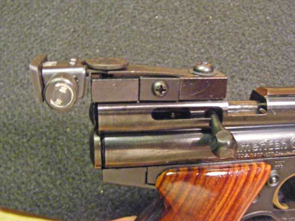 Archer on Airguns: Industry Brand Rear Field Sight on Crosman 1377 Pistol