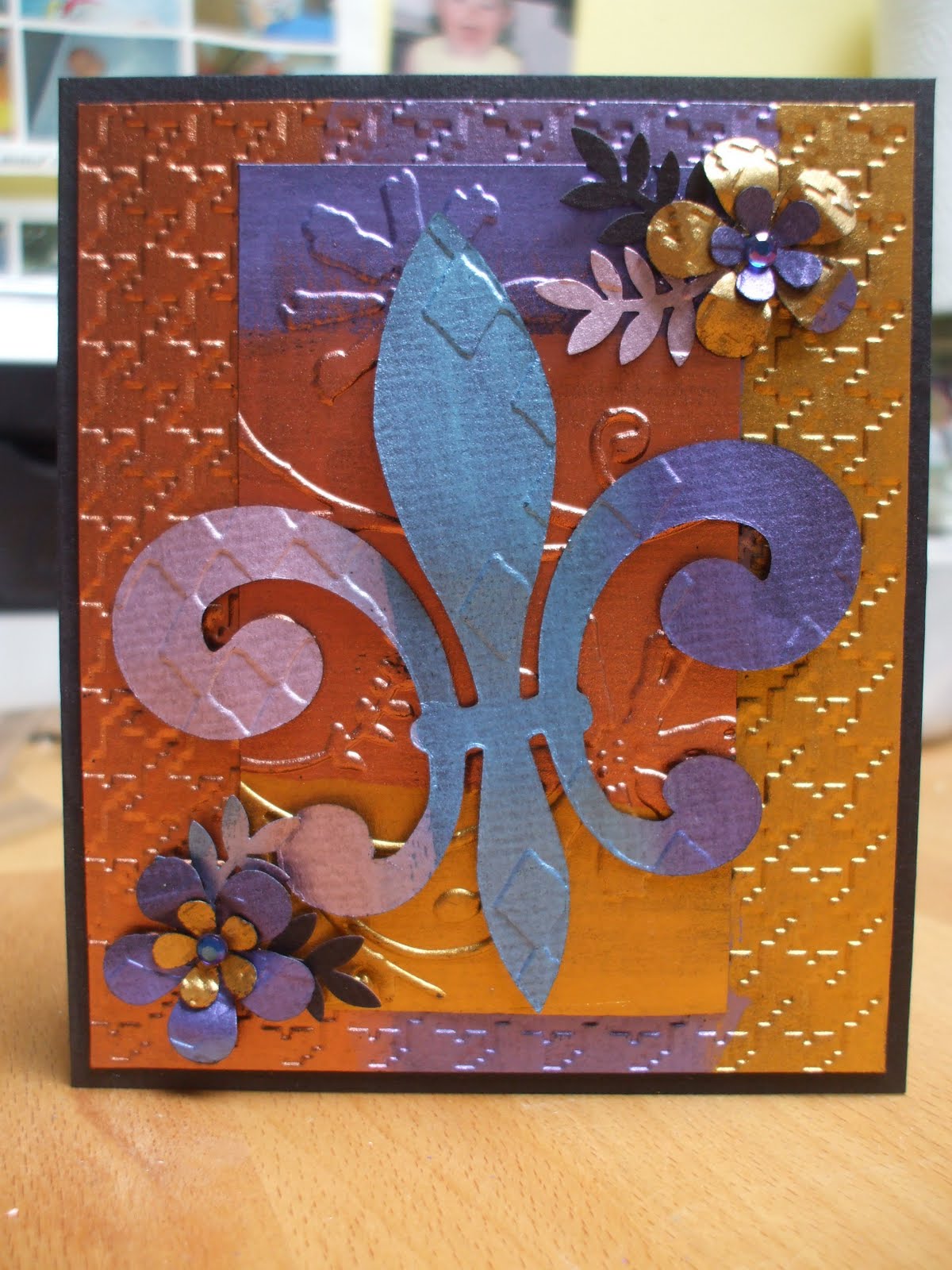 Katy A Craft Addict: Mica powder cards and frame